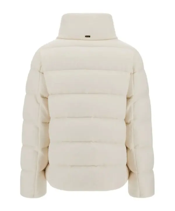 Herno Quilted High-neck Jacket - White