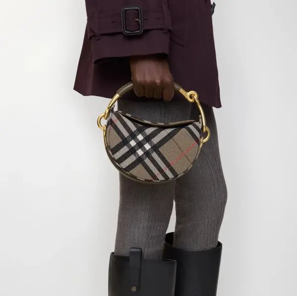Burberry Bridle Checked Clutch Bag