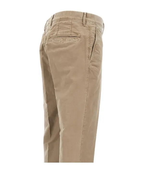 Incotex Tailored Cotton Trousers - Beige