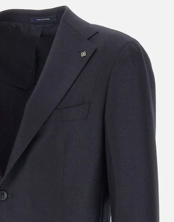 Tagliatore Single Breasted Tailored Blazer - Black