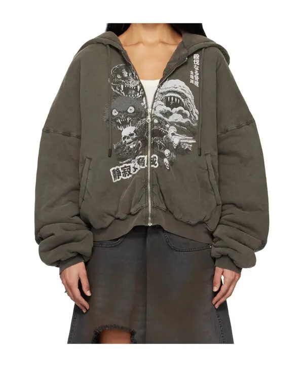 LU'U DAN Zipper Hoodie