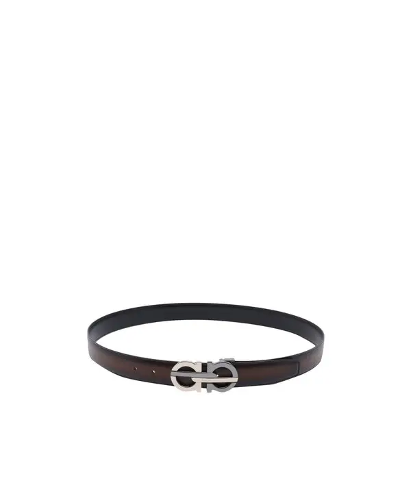 FERRAGAMO Adjustable Waist Belt - Naturale