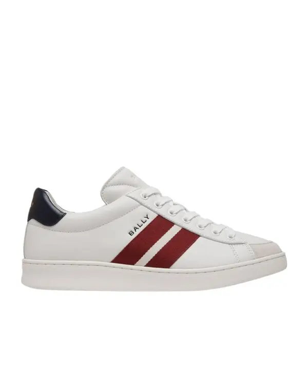 Bally Logo Debossed Tennis Sneakers - White