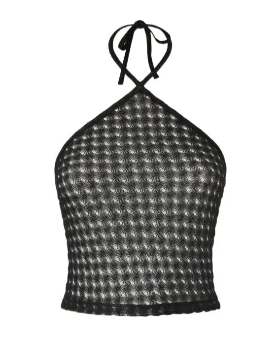 Missoni Halterneck Lace Top - Black