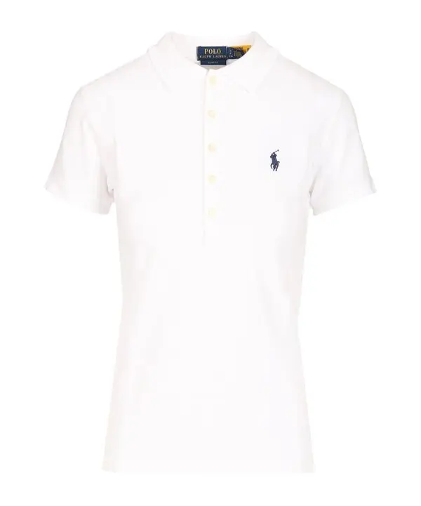 Polo Ralph Lauren Straight Hem Logo Embroidered Polo Shirt