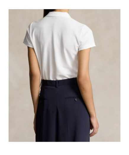 Polo Ralph Lauren Straight Hem Logo Embroidered Polo Shirt