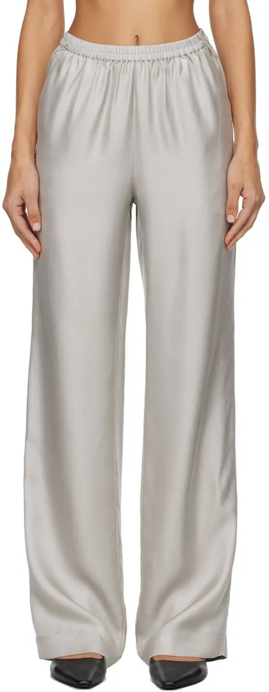 LOULOU STUDIO Alera Wide-leg Silk Trousers