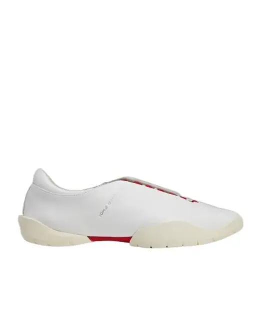 Y3 White Regu Mary Jane Sneakers - Core White/milky White/beautiful Scarlet