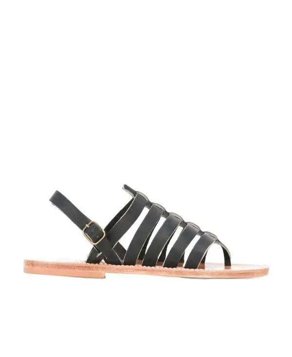 K.JACQUES Homere Strappy Sandals - Black
