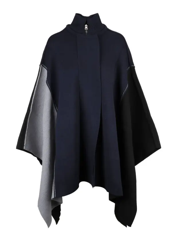 Chloé Asymmetrical Wool Cape