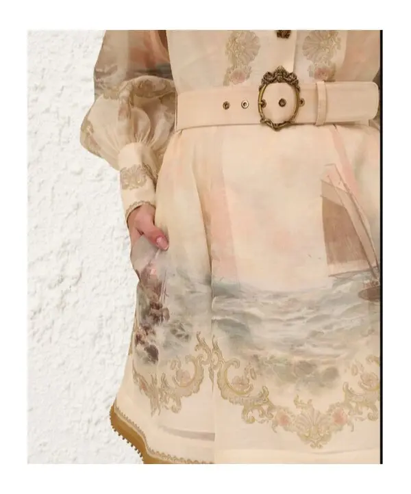 Zimmermann Rebellion Marine Mini Dress