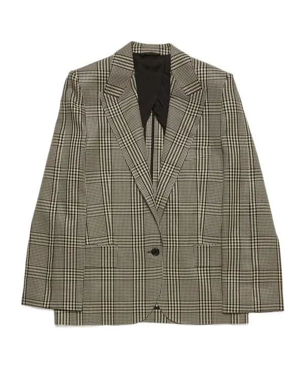 Acne Studios Single-breasted Regular Fit Jacket With Classic Collar