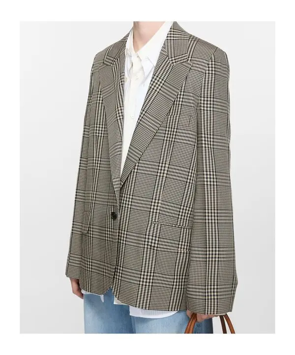 Acne Studios Single-breasted Regular Fit Jacket With Classic Collar