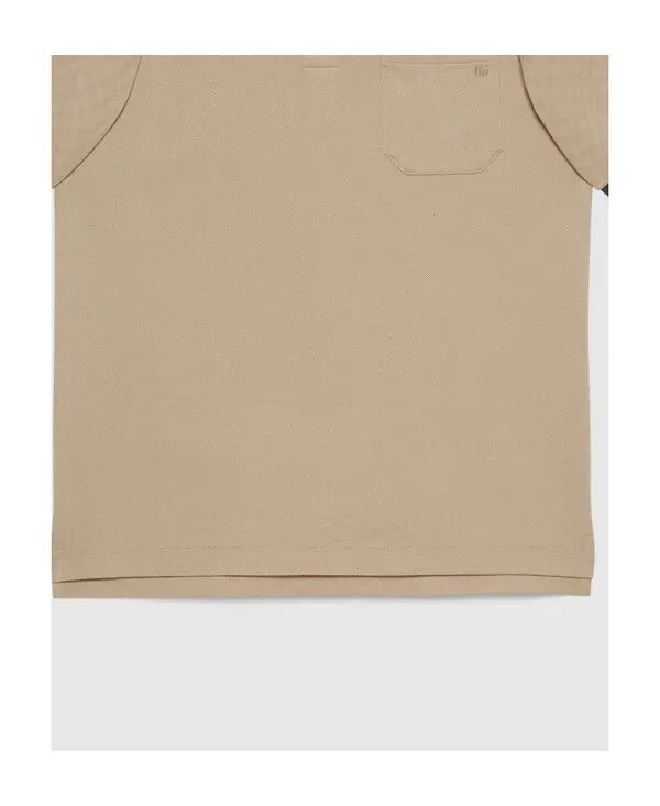 Gucci Cotton Piquet Polo With Web Collar