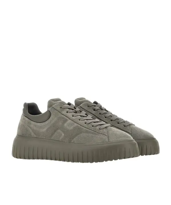 Hogan H-stripes Lace-up Sneakers - Grey