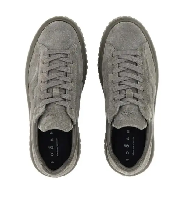 Hogan H-stripes Lace-up Sneakers - Grey