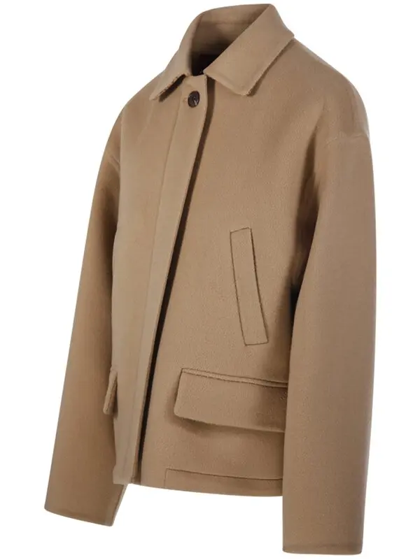Gucci Long Sleeved Caban Jacket - Camel Brown