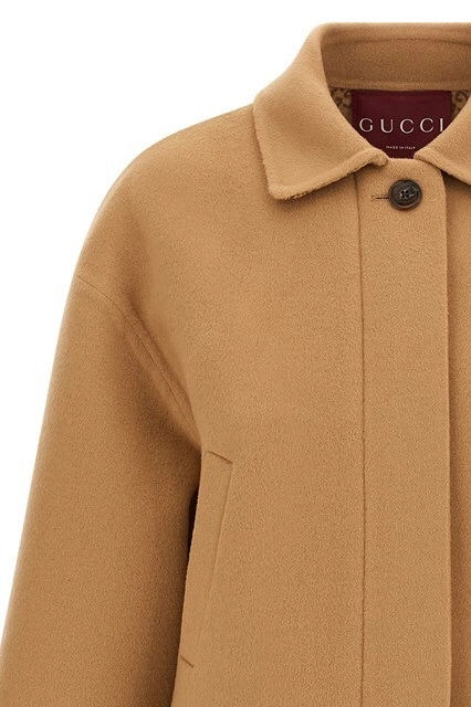 Gucci Long Sleeved Caban Jacket - Camel Brown