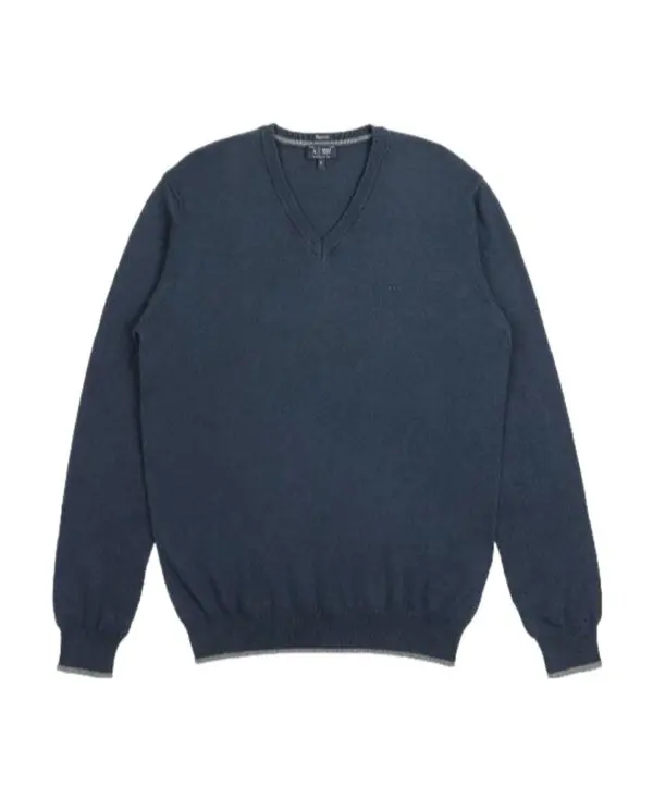 Emporio Armani V-neck Pullover With Long Sleeves - Black