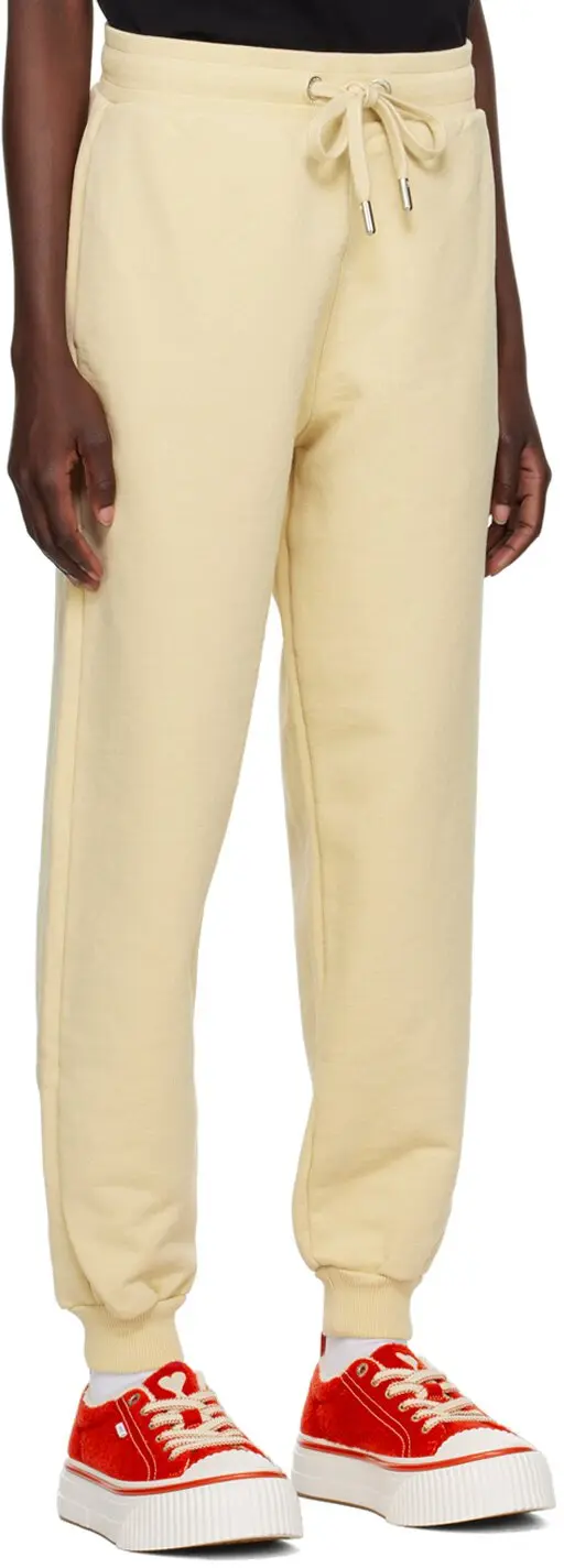 AMI Paris De Coeur Track Pants - Nude