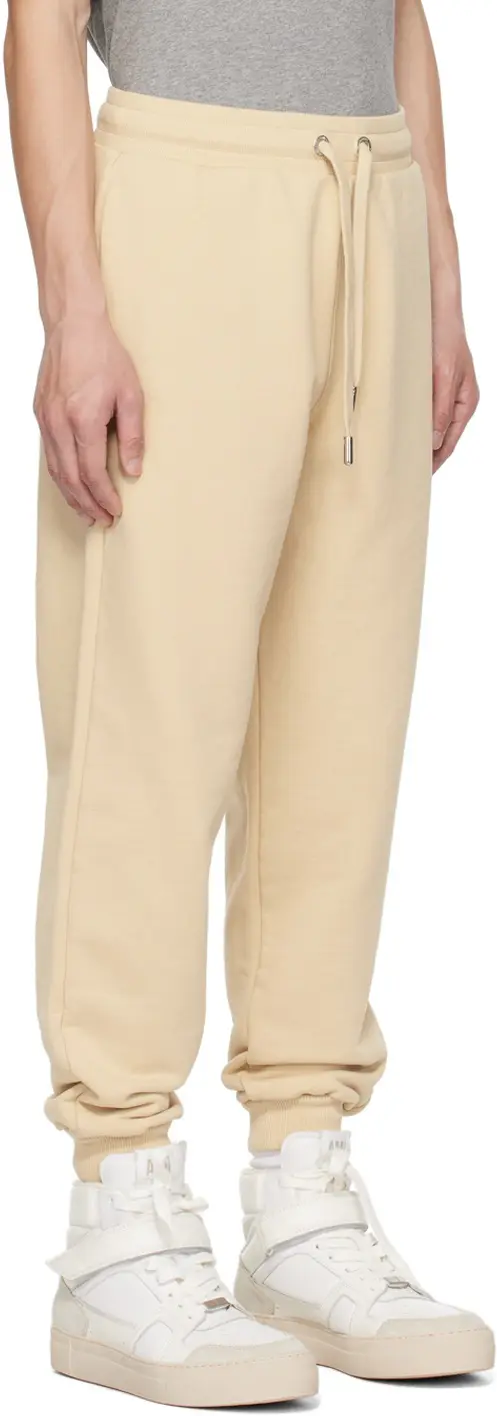 AMI Paris De Coeur Track Pants - Nude