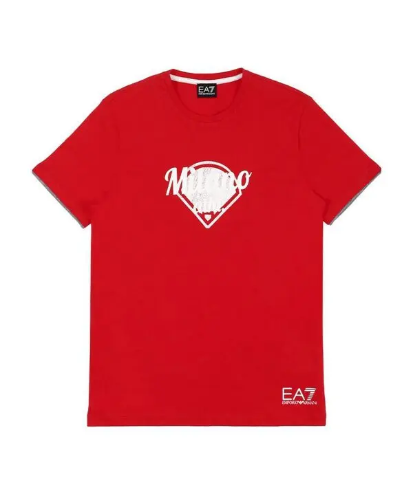 EA7 Logo T-shirt With Round Neck