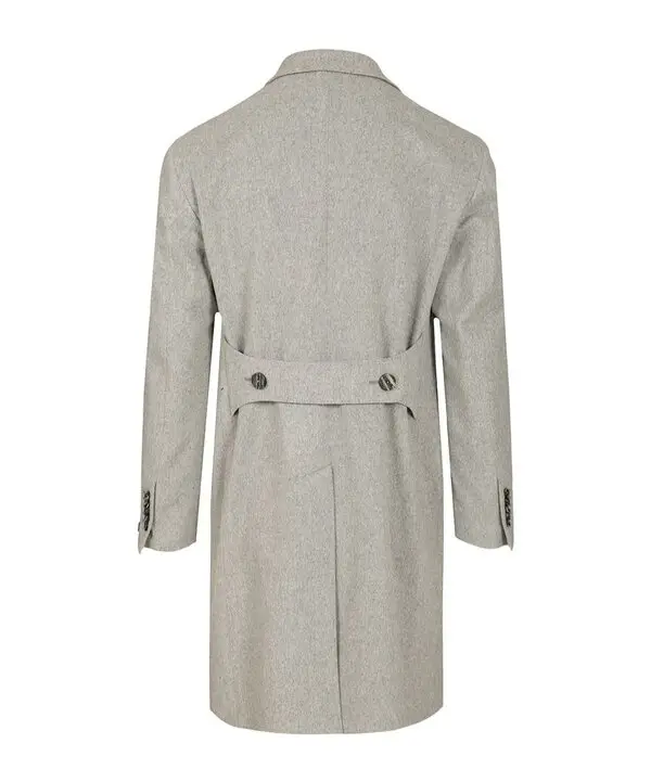 Tagliatore Double-breasted Patch-pocket Coat - Gray