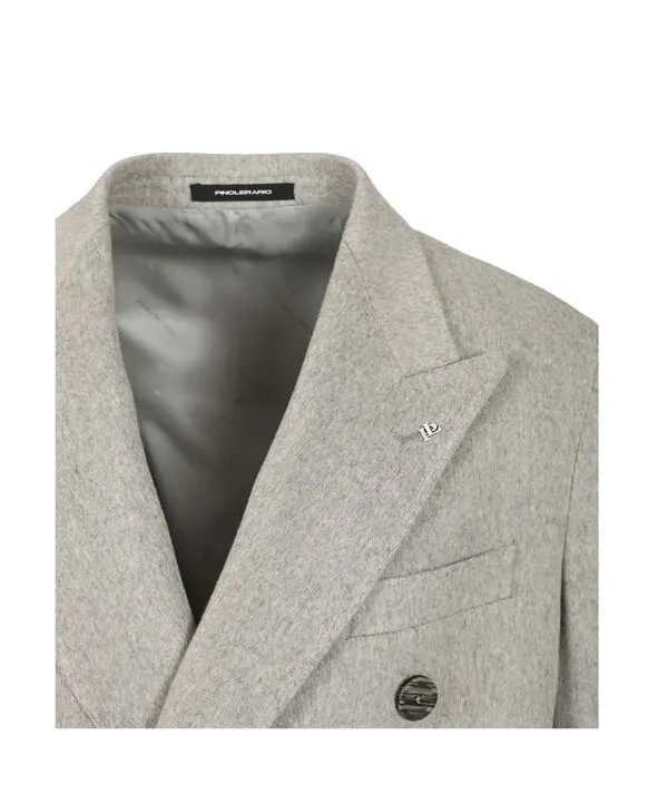 Tagliatore Double-breasted Patch-pocket Coat - Gray
