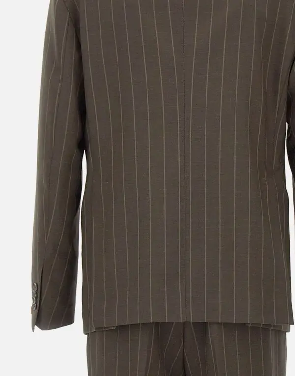 Tagliatore Pinstriped Two-piece Suit - Brown