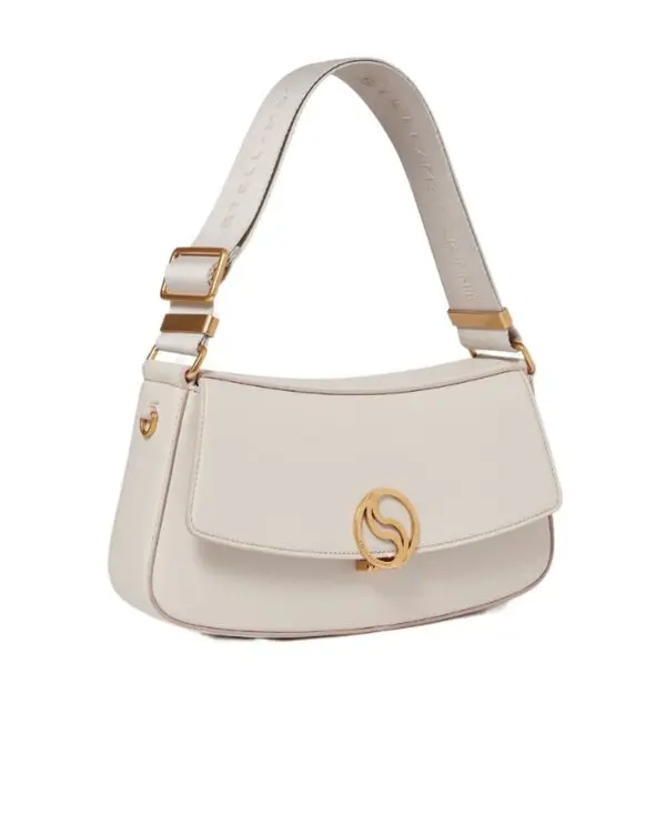 Stella McCartney S-wave Shoulder Bag - White