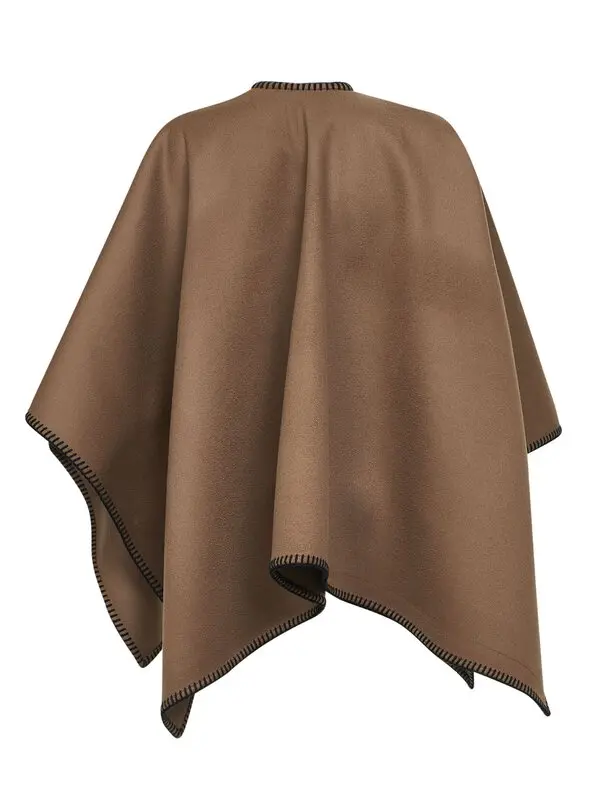 Max Mara Colomba Belted Cape - Brown