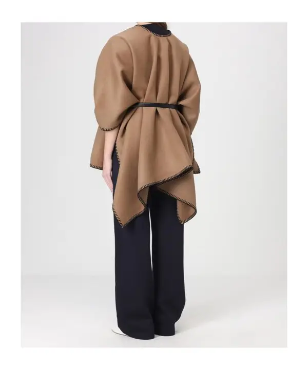 Max Mara Colomba Belted Cape - Brown