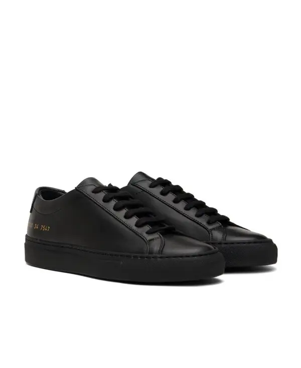 COMMON PROJECTS Logo Low-top Sneakers - Black