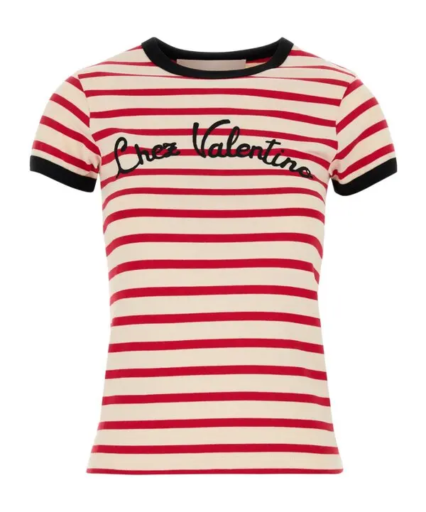 Valentino Garavani Striped Crewneck T-shirt - No