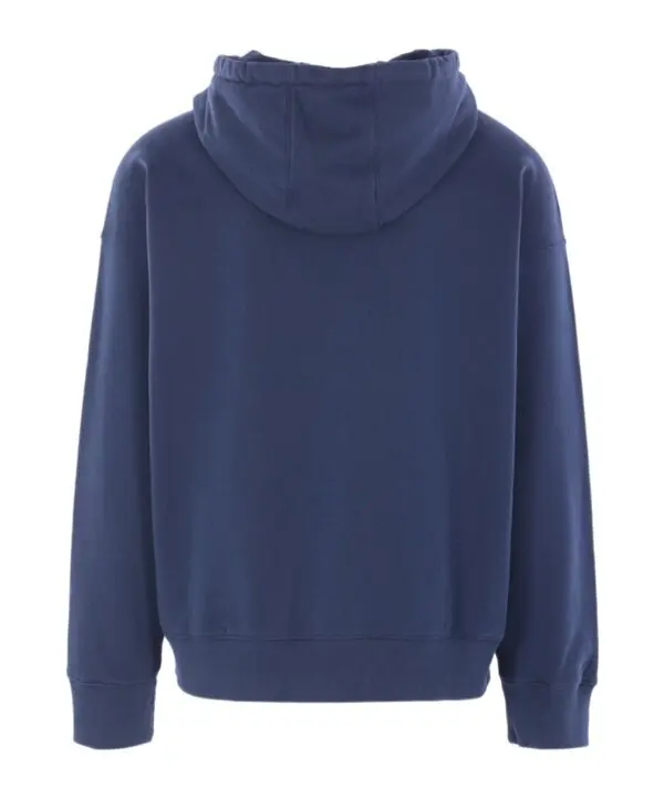 Maison Kitsuné Hooded Sweatshirt With Fox Print - Navy