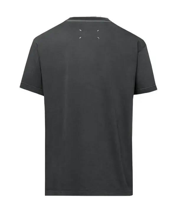 MAISON MARGIELA Logo Print Crewneck T-shirt - Black