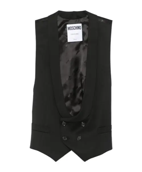 Moschino Scoop Neck Waistcoat