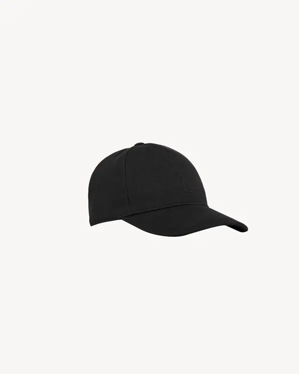 Saint Laurent Cassandre Baseball Cap - Black
