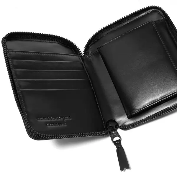 Comme Des Garçons Logo Wallet - Black