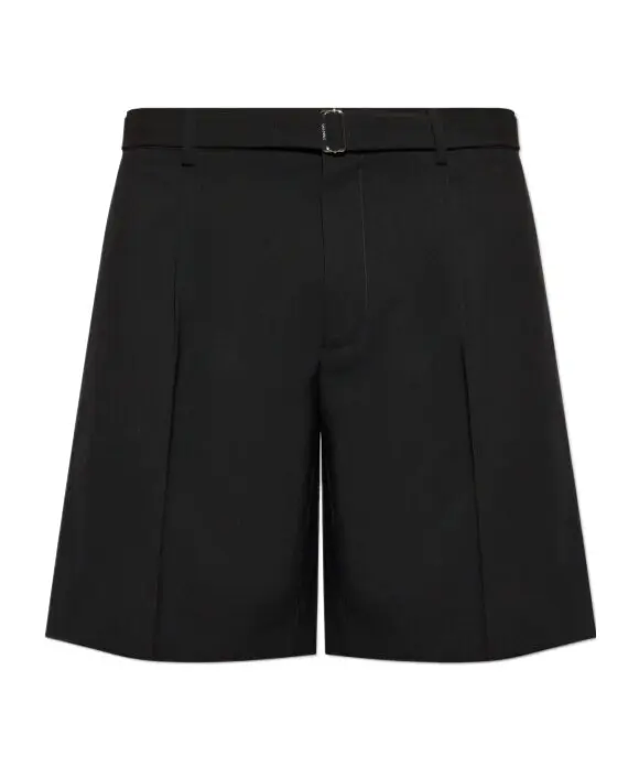 LANVIN Belted Tailored Shorts - Black
