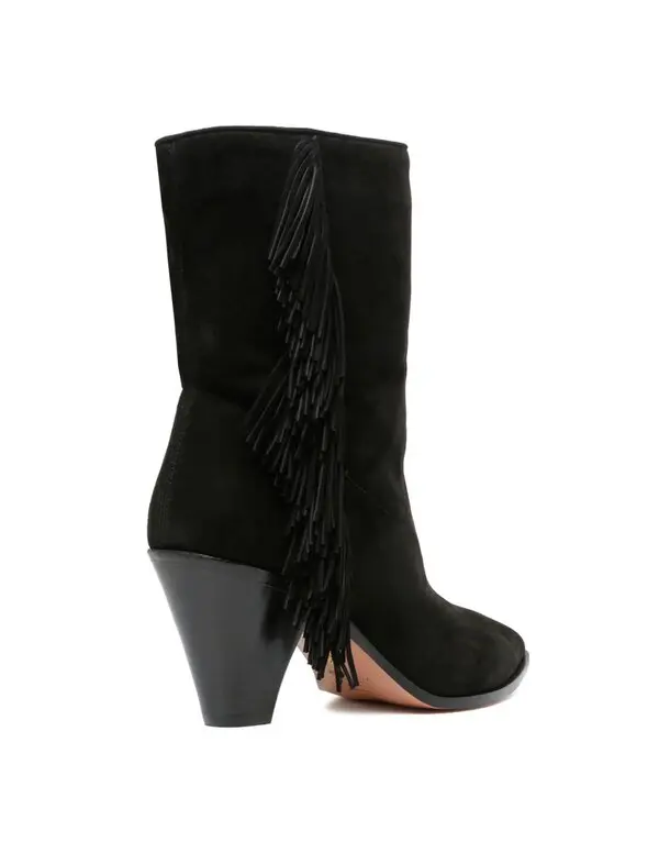 AQUAZZURA Fringed Short Boots