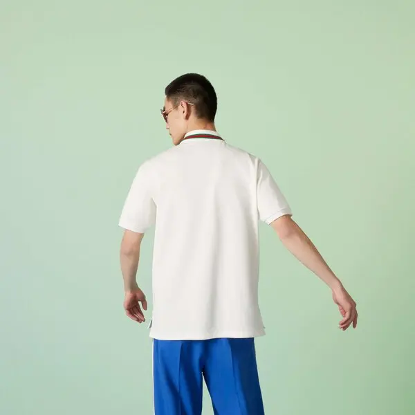 Gucci Logo-embroidered Piqué Polo Shirt