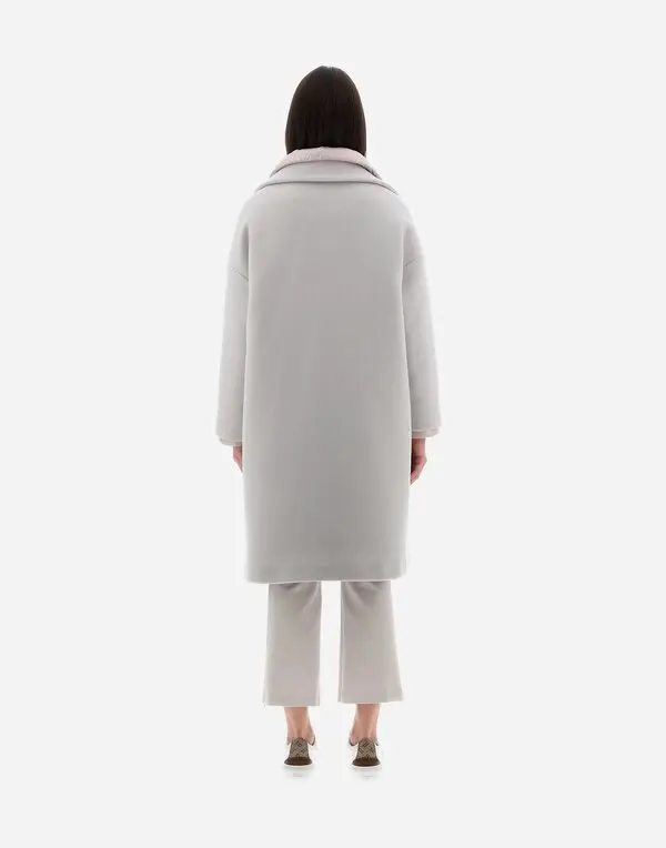 Herno Layered Long-sleeved Quilted Coat - Gray