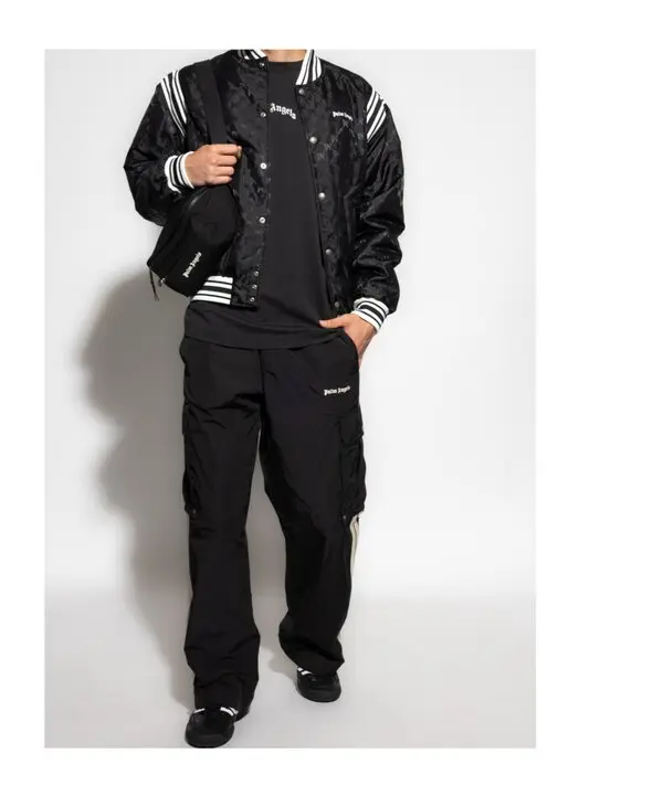 Palm Angels Logo Printed Bomber Jacket