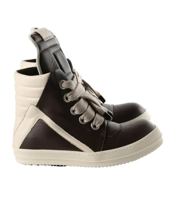 Rick Owens Jumbolace Geobasket High-top Sneakers - Nude