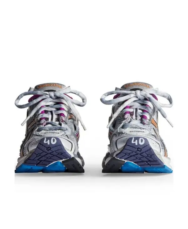 Balenciaga Mesh Panelled Runner Sneakers - Multicolor