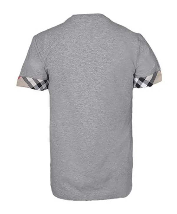 Burberry V-neck Checked T-shirt