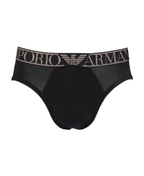 Emporio Armani Logo Briefs Pants - Black
