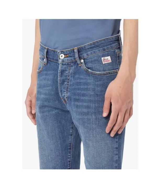 ROY ROGER'S Belt-loop Denim Shorts