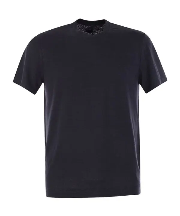 Fedeli Vintage Effect T-shirt - Black